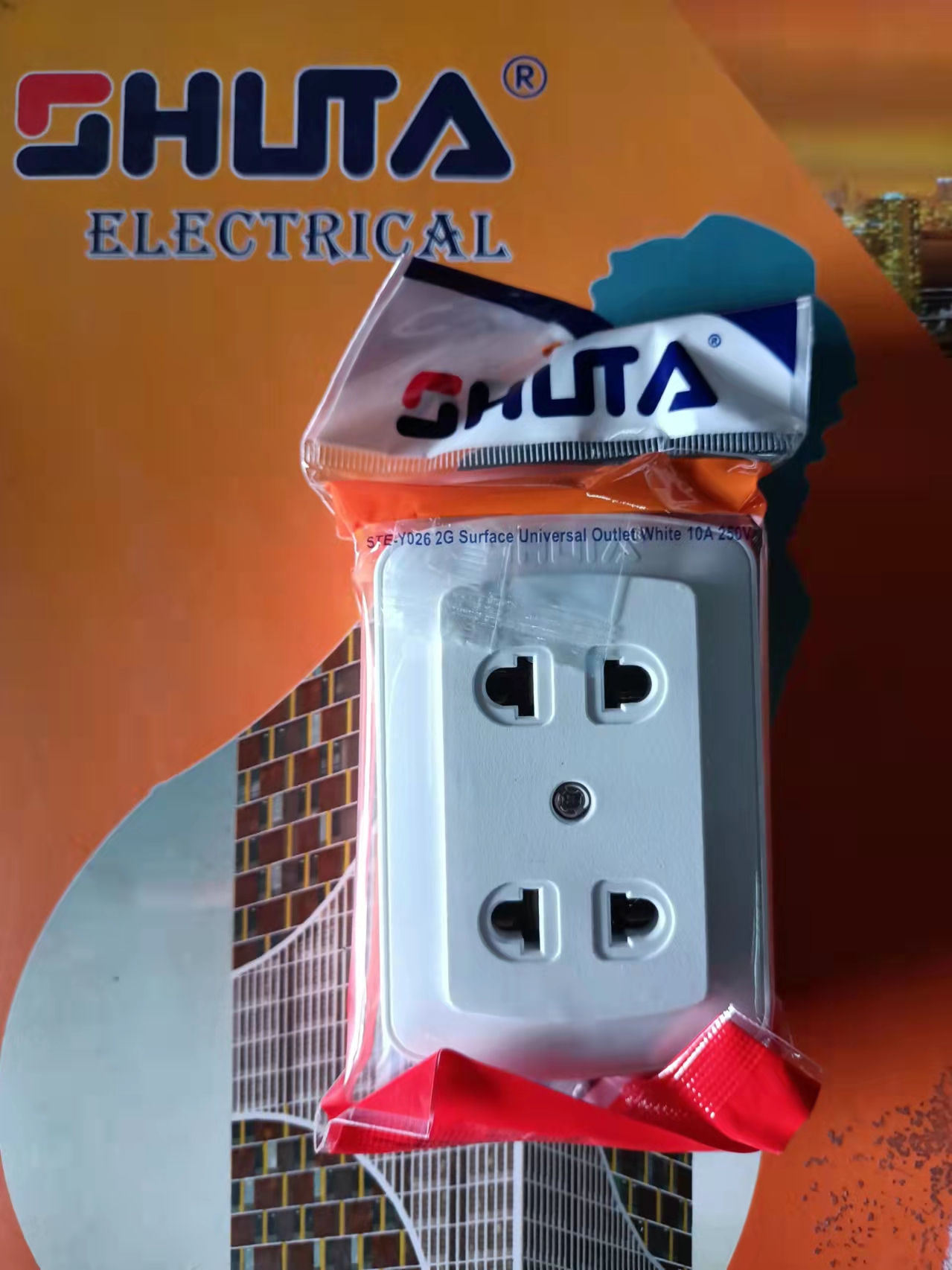 SHUTA ELECTRICAL FLAT PIN AND UNIVERSAL OUTLET 10A 250V | Lazada PH