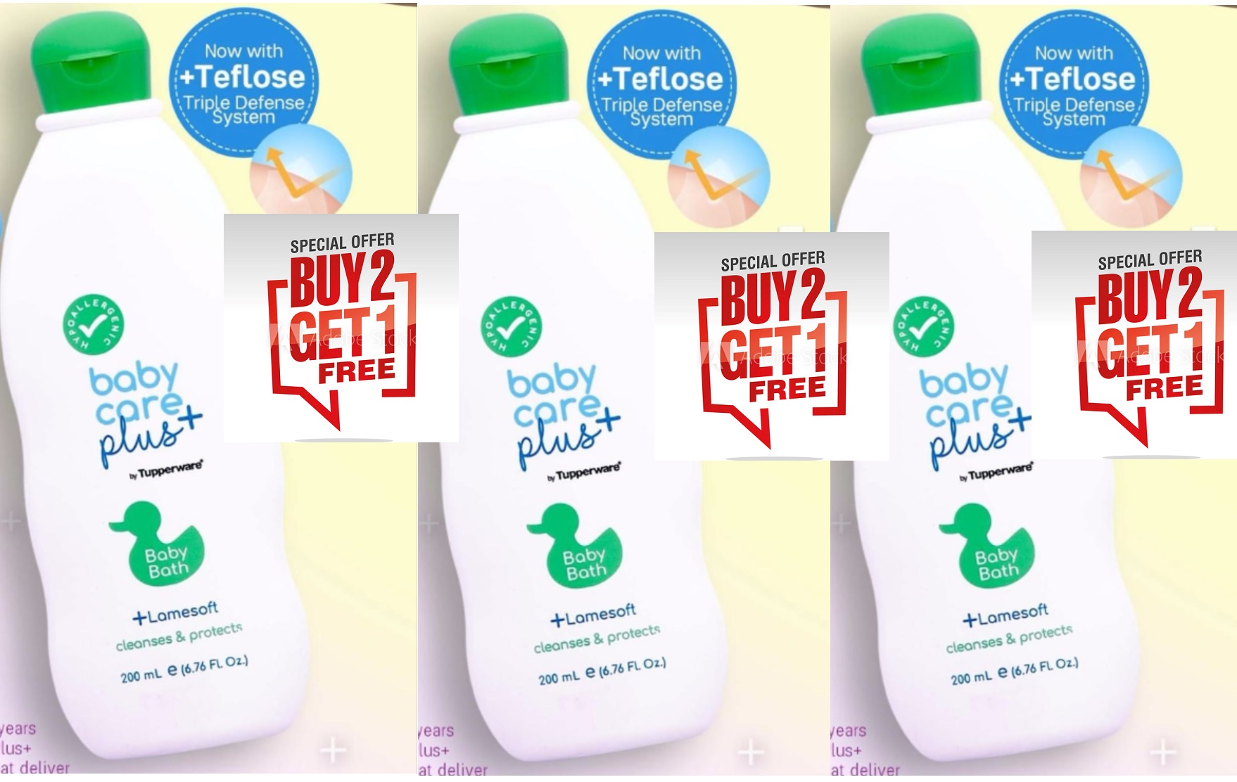 BUY 2+1 Baby Care Plus Tupperware Brands 200ml/g | Lazada PH