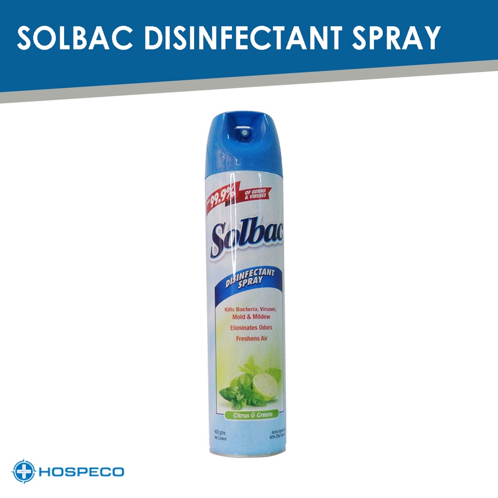 Solbac Fresh Linen Disinfectant Spray 400 grams | Air Freshening ...