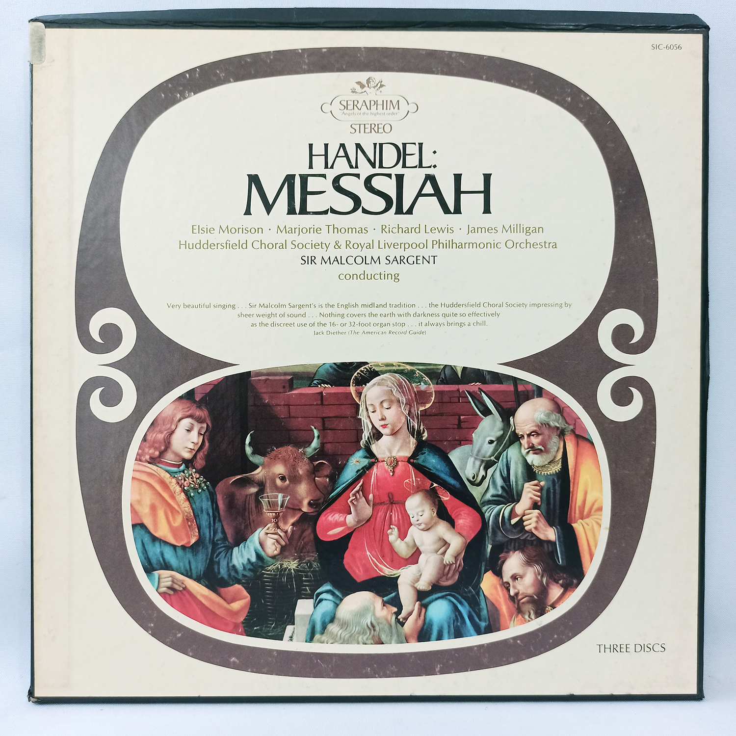 (Box Set, 3 LPs) Handel, Sir Malcolm Sargent - Handel: Messiah - Vinyl Record Plaka Classical ...