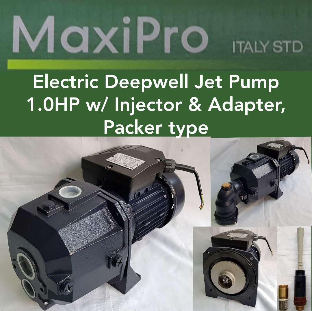 MAXIPRO Electric DEEPWELL Water Pump 1.0HP with Injector & Adapter ...