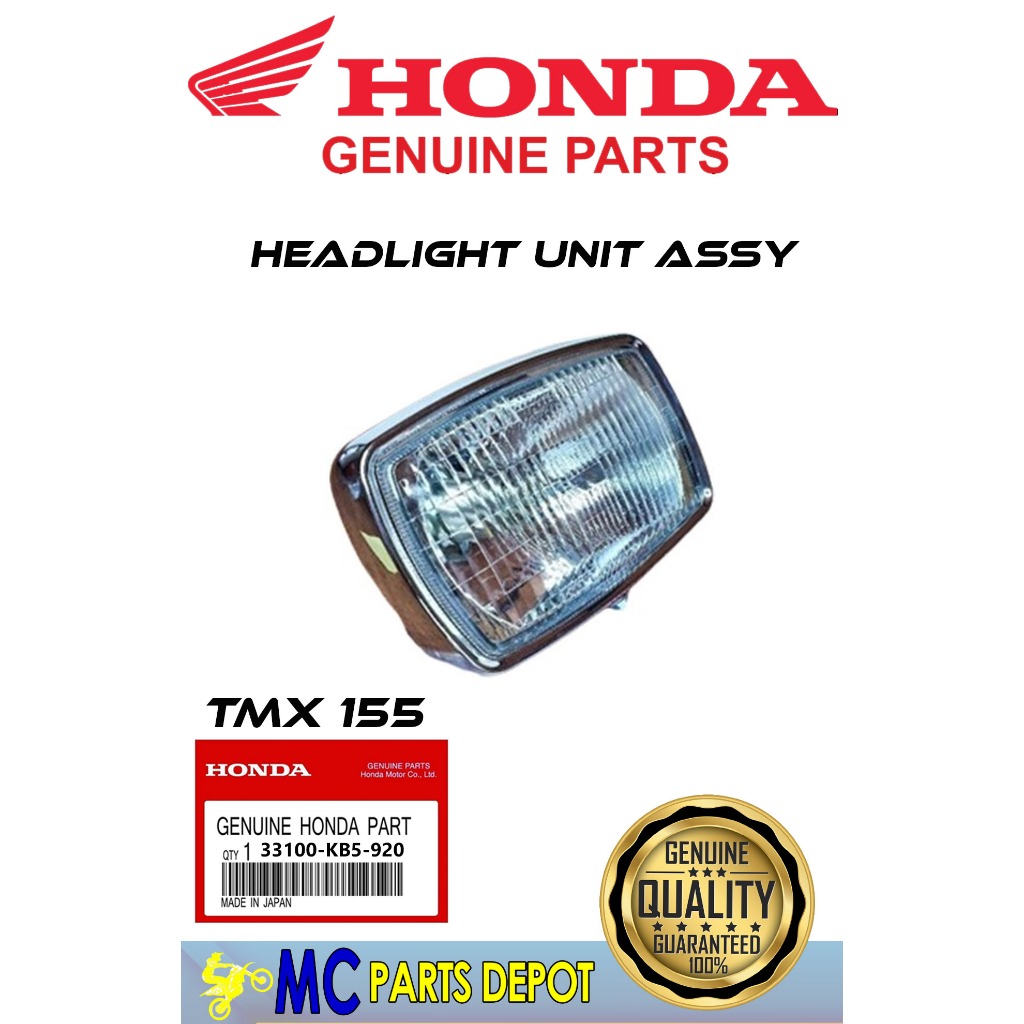 HONDA GENUINE HEADLIGHT ASSY FOR TMX 155 ( 33100-KB5-920 ) | Lazada PH