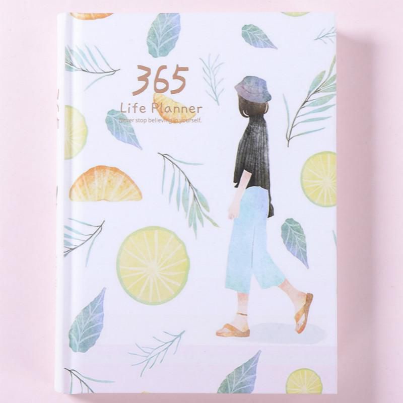 notebook 365 Days Life Planner Aesthetic Pastel Hardbound Journal ...
