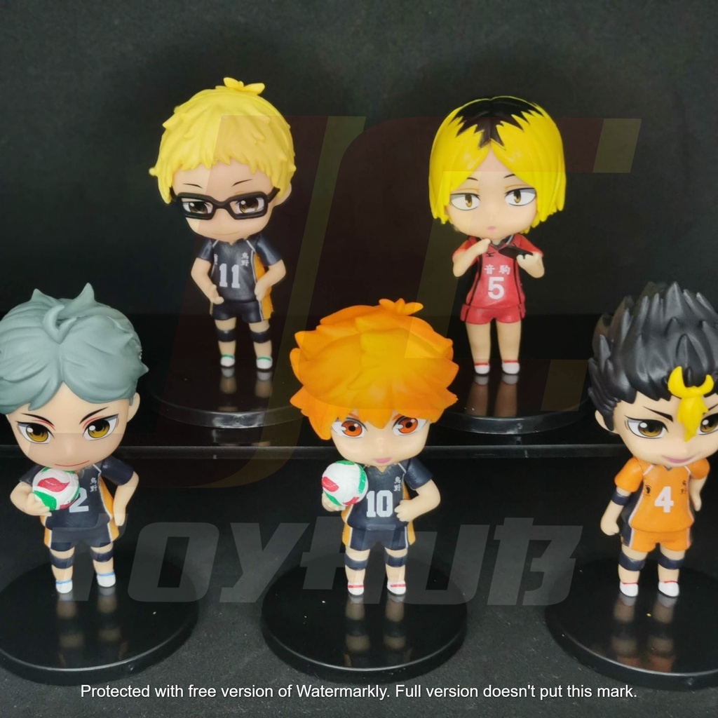 Haikyuu action figure 9 styles chibi set haikyuu nendoroid hinata ...