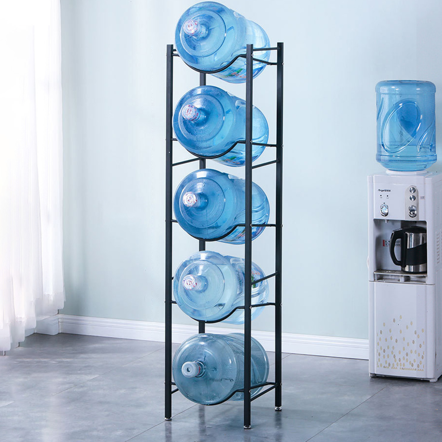 3/4/5 Layer Water Gallon Rack Stand Double-row Mineral Water Rack Stand ...