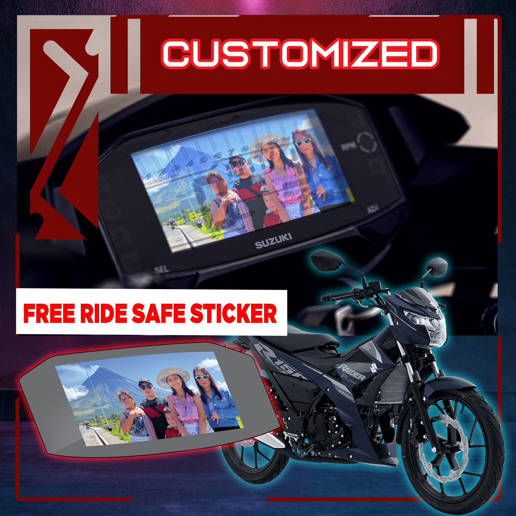 Gauge Protector For Suzuki RAIDER 150 FI/BURGMAN/GIXXER - Laminated ...
