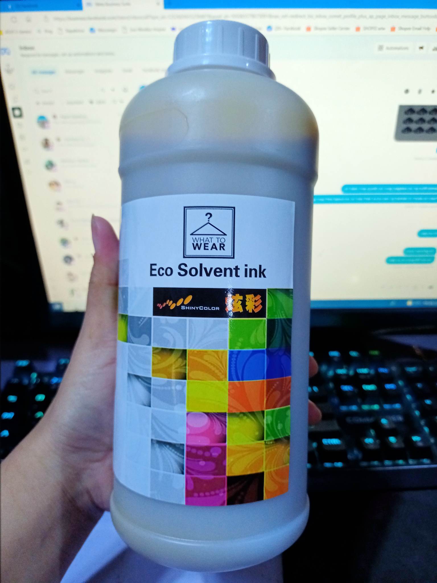 1Liter ECO SOLVENT INK (CMYK) - ODORLESS - HIGH QUALITY - Good For ...