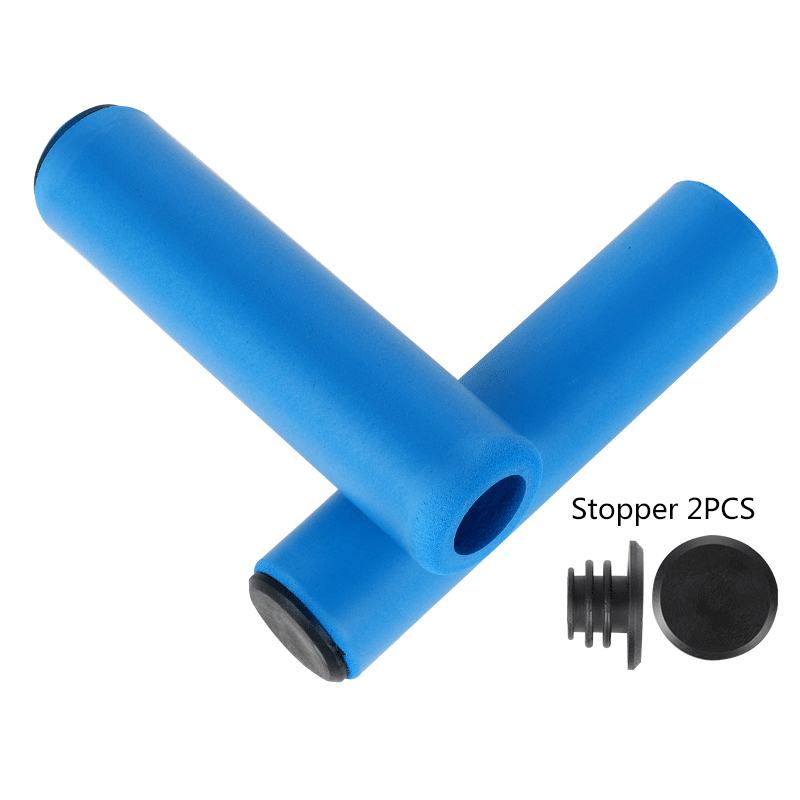 1Pair Bike Handle Grip MTB Silicone Shock Absorbing Non-Slip Soft ...