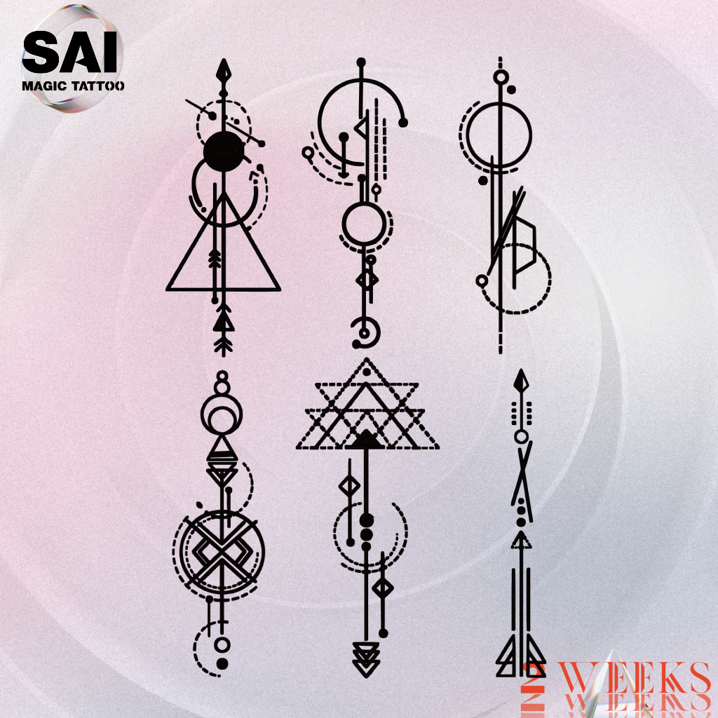 SAI MAGIC TATTOO Lasts to 2 weeks 15CM×11CM Tattoo sticker waterproof ...