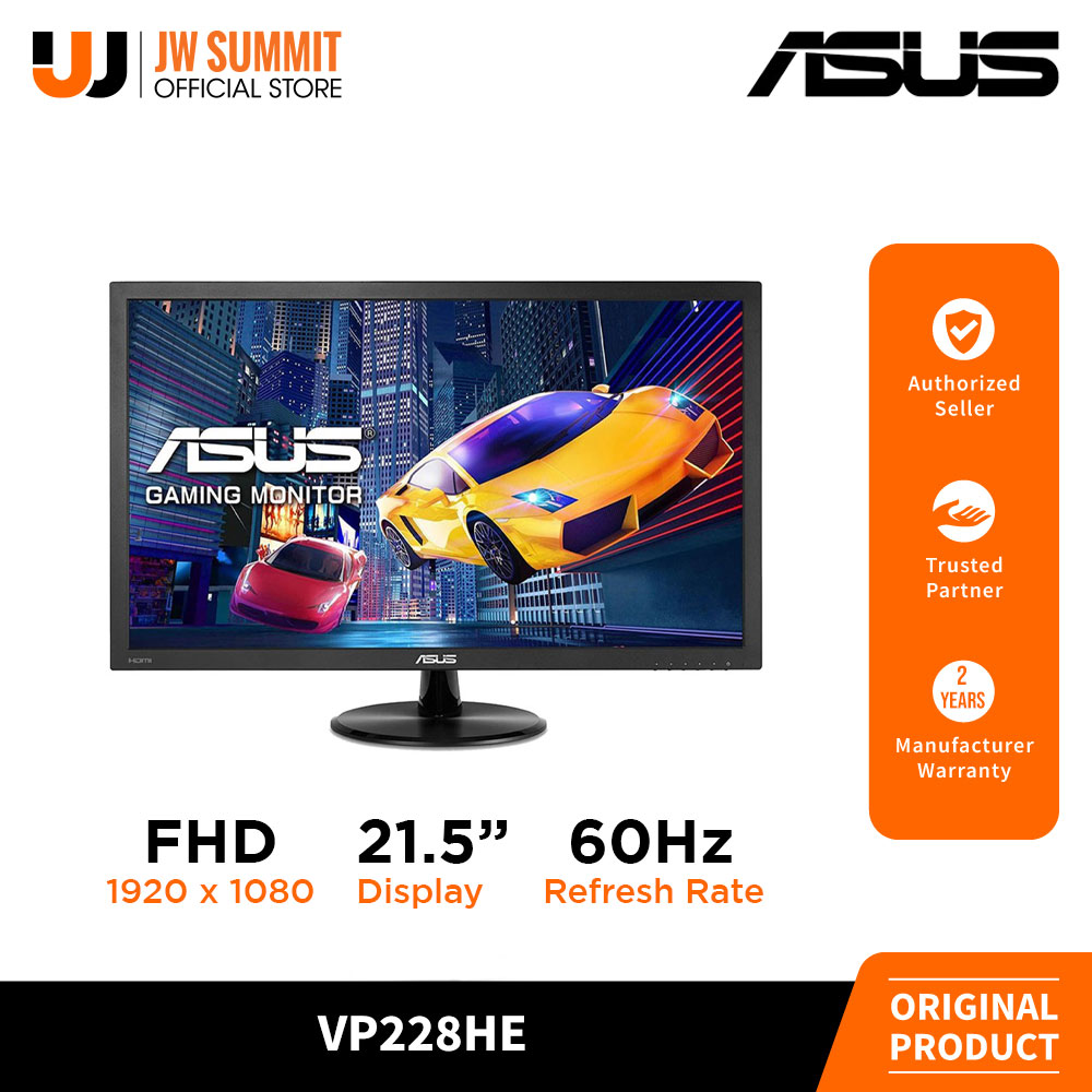Asus VP228HE 21.5 inch FHD 1920x1080 60Hz 1ms Blue Light Flicker Eye ...