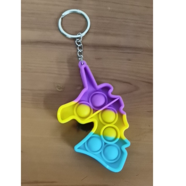 Push Pop It Fidget Toy Bubble Sensory Toy Stress Relief Keychain Toy ...
