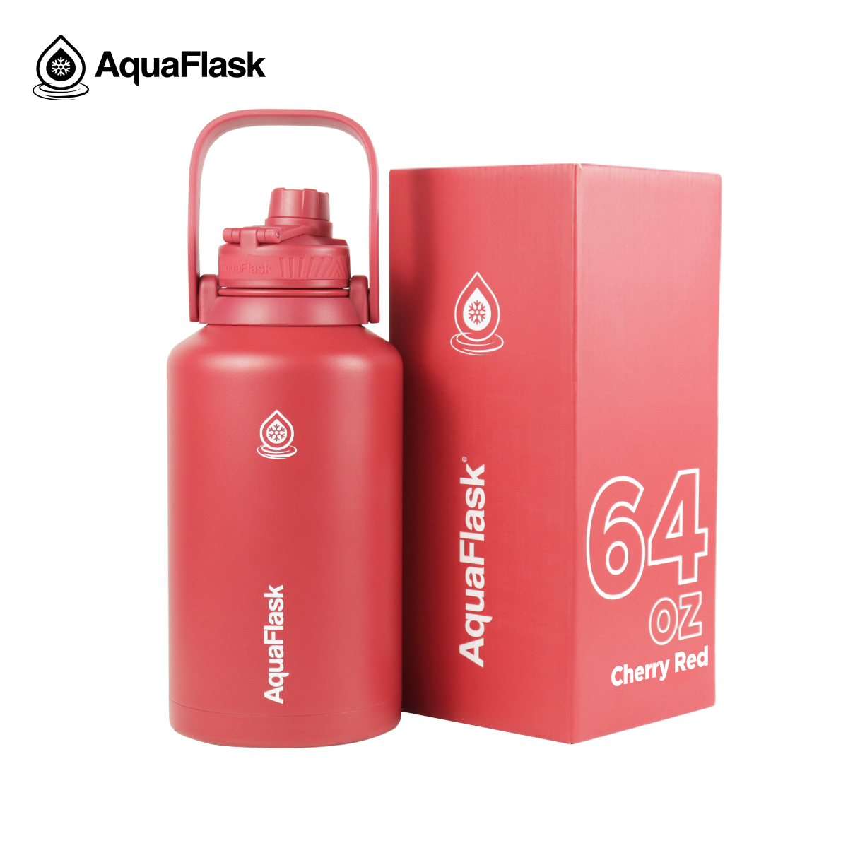 AQUA FLASK (64oz) Aquaflask Wide mouth w/ flip cap/ spout lid/ flexible ...