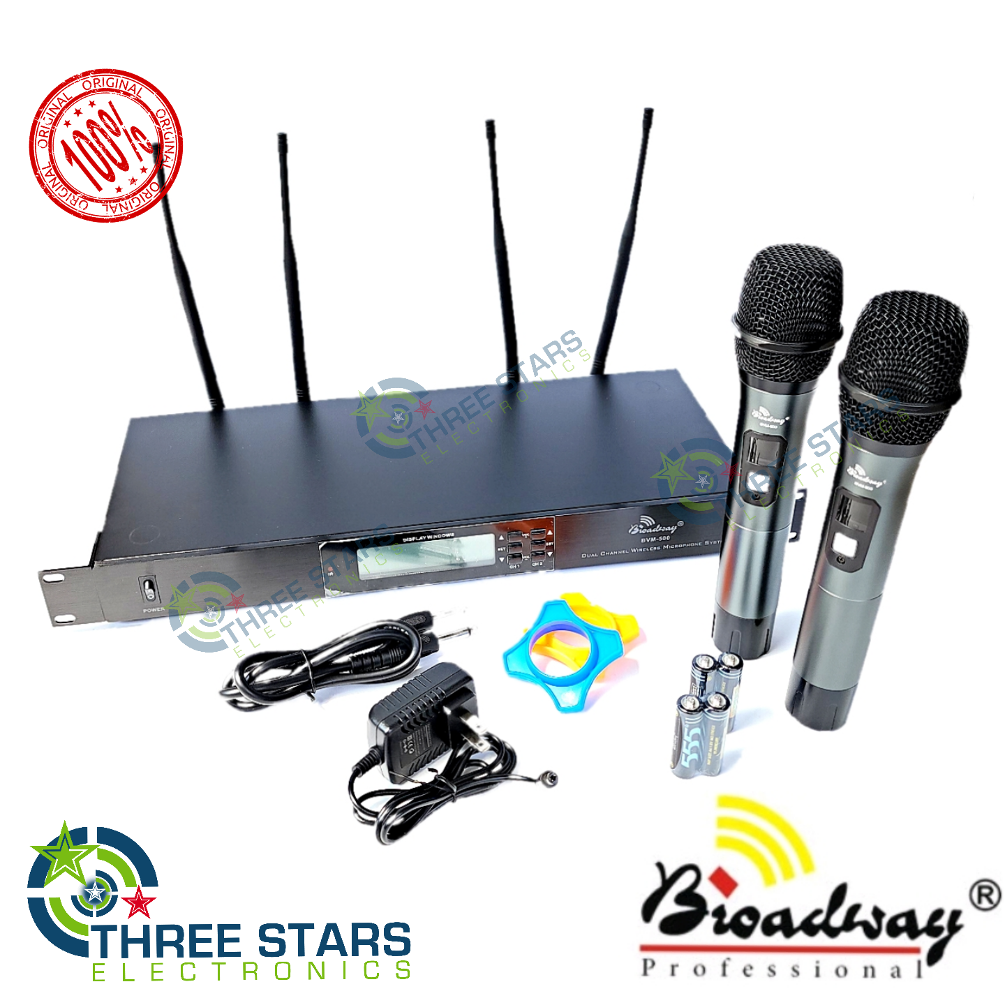 2022 Original Broadway UHF Wireless Microphone System BVM-500 Long ...