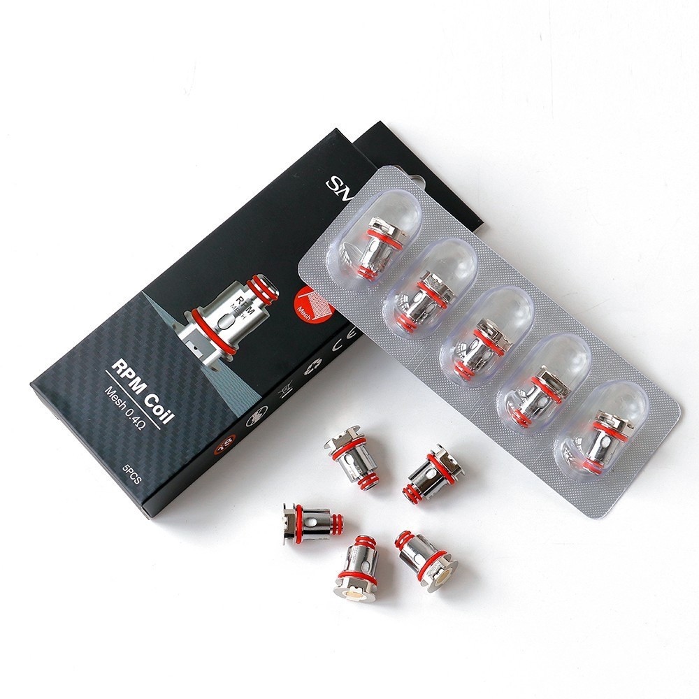 【5Pcs/Pack 】SMOK RPM OCC Mesh Coil .3/.4/.6/.8 Vape Cartridge For SMOK ...