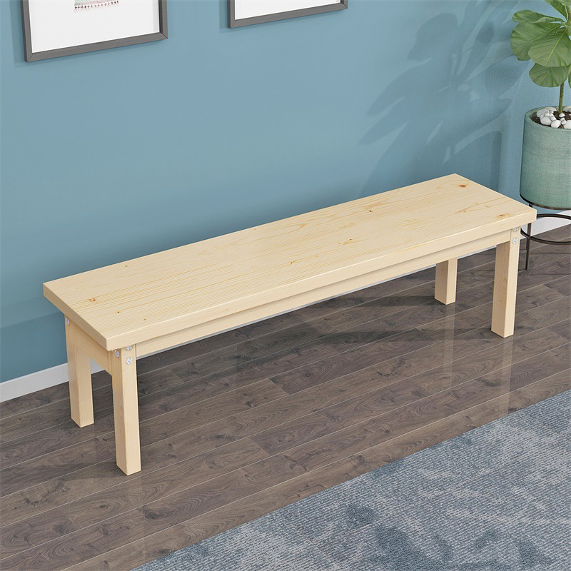 Long stools, solid wood benches, logs, short and simple dressing rooms ...