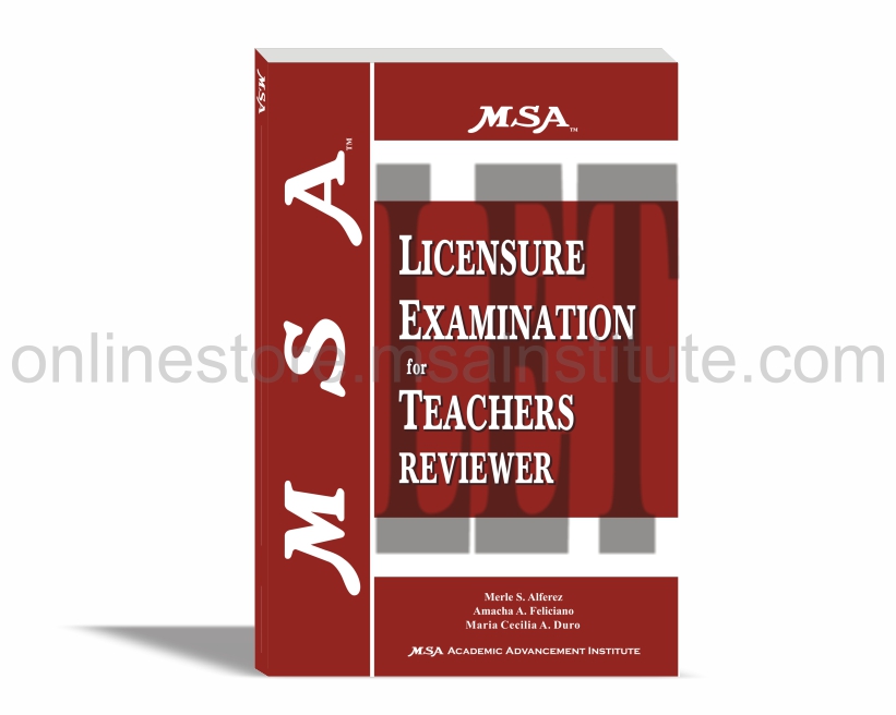 MSA Licensure Exam for Teachers Reviewer (Authentic / Brand New ...