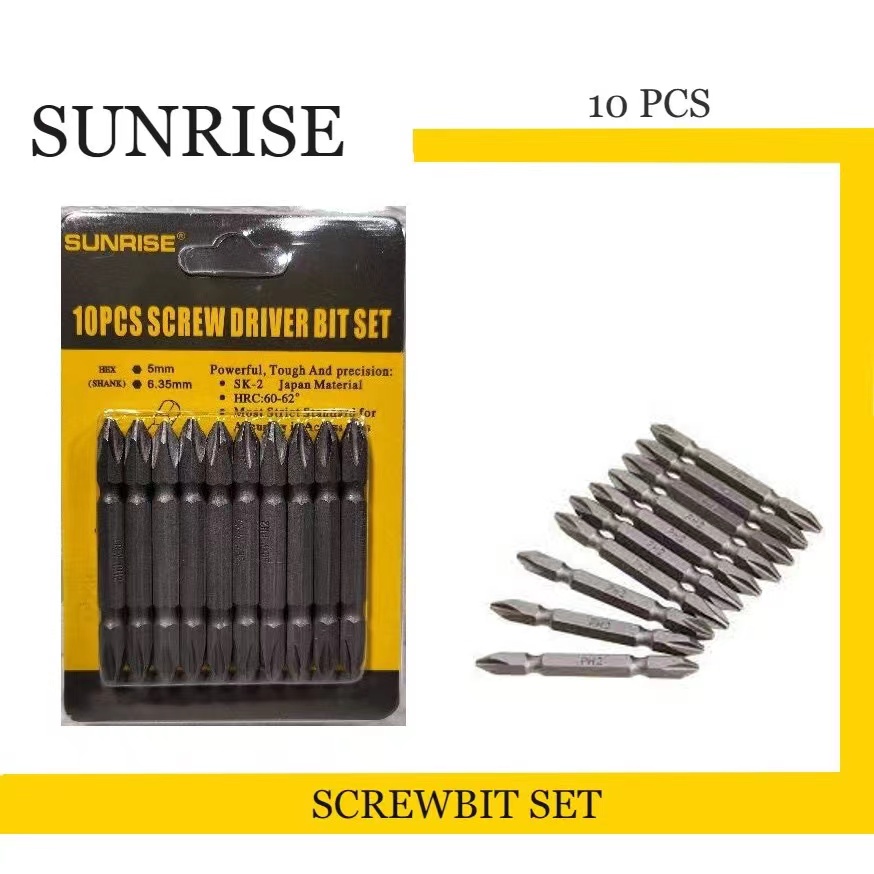 Sunrise 10pcs Screw Driver Bit(set) 10pcs | Lazada PH