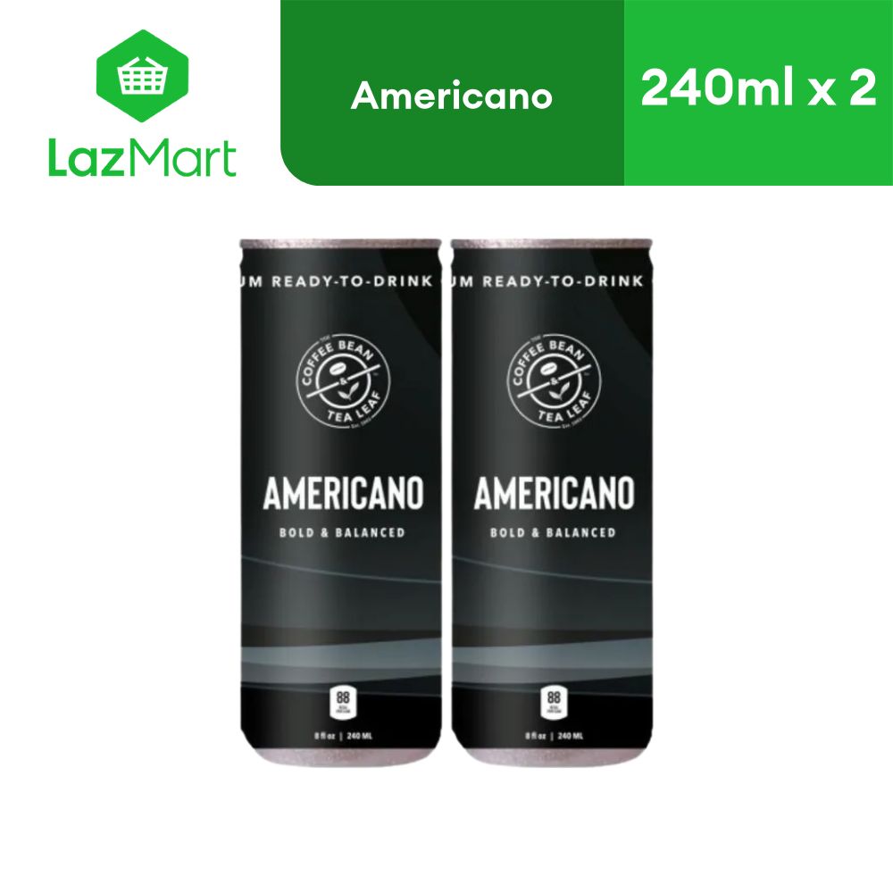 The Coffee Bean & Tea Leaf Americano 240ml - Pack of 2 | Lazada PH