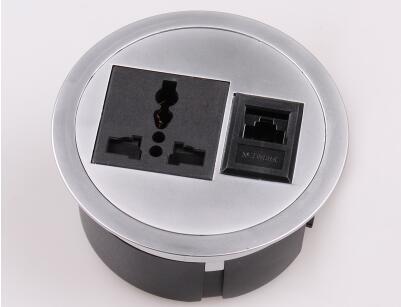 New desktop socket outlet Computer Table Wire Hole Cover table cable ...