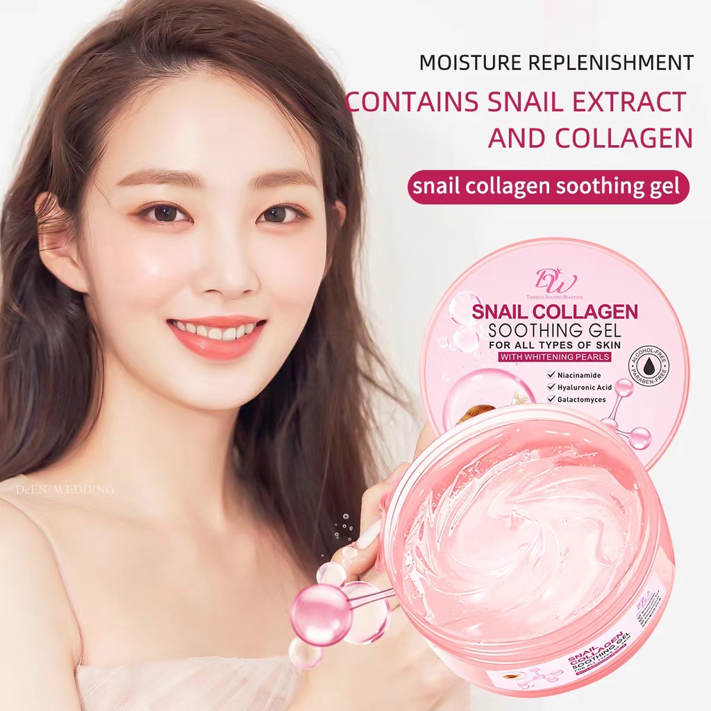 Best selling!! DW Snail Collagen Soothing Aloe Vera Gel 300g For All ...