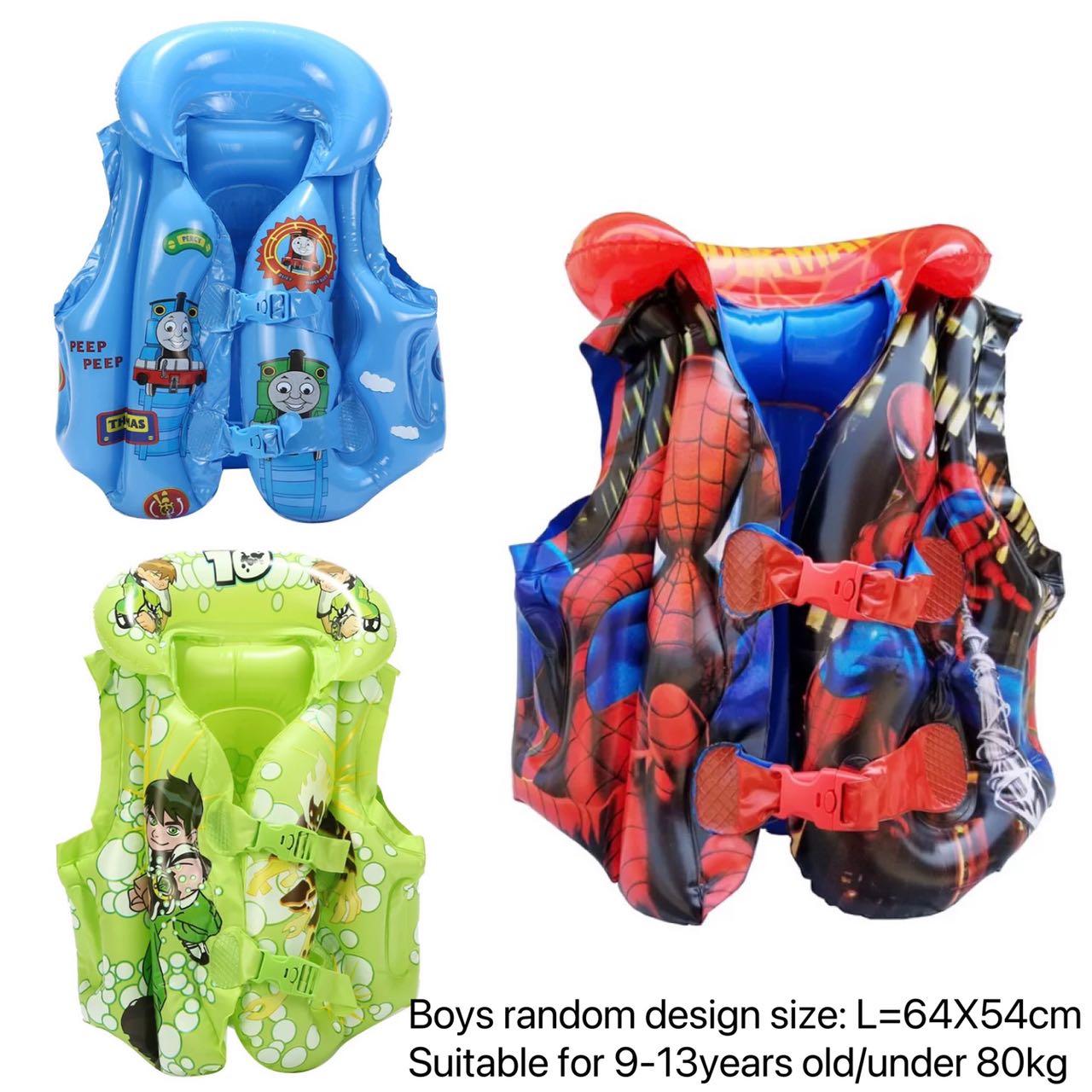 Children's life jacket Cartoon inflatable swimming suit children's ...