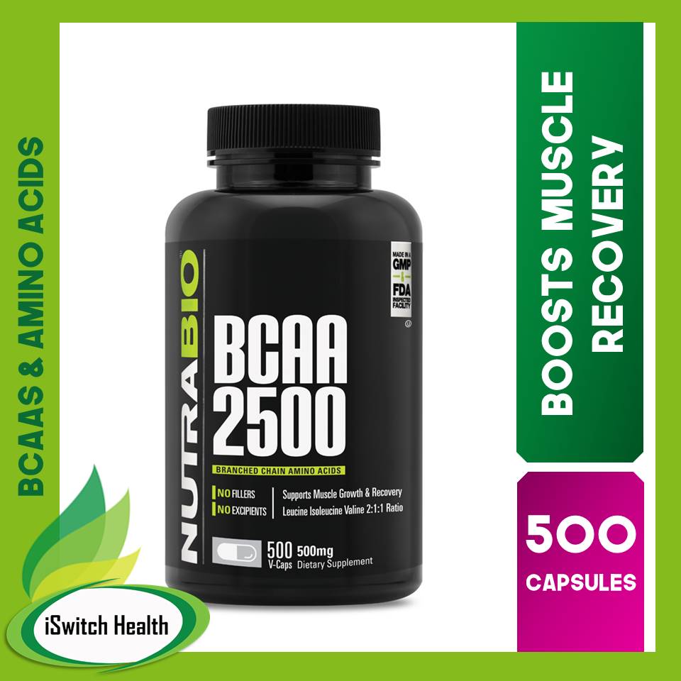 NutraBio BCAA 2500 - 500 Capsules | Lazada PH
