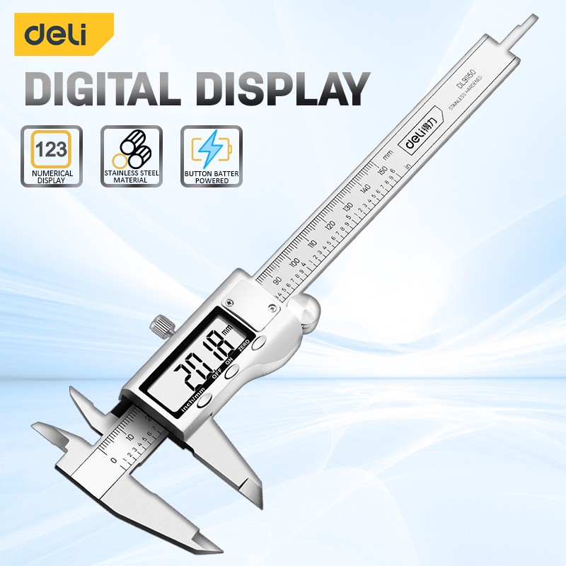 Deli Digital Vernier Caliper 0-150MM Electronic High-precision ...