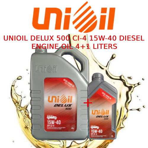 Unioil Delux 500 CI-4 15W-40 Diesel Engine Oil 5 LITERS | Lazada PH