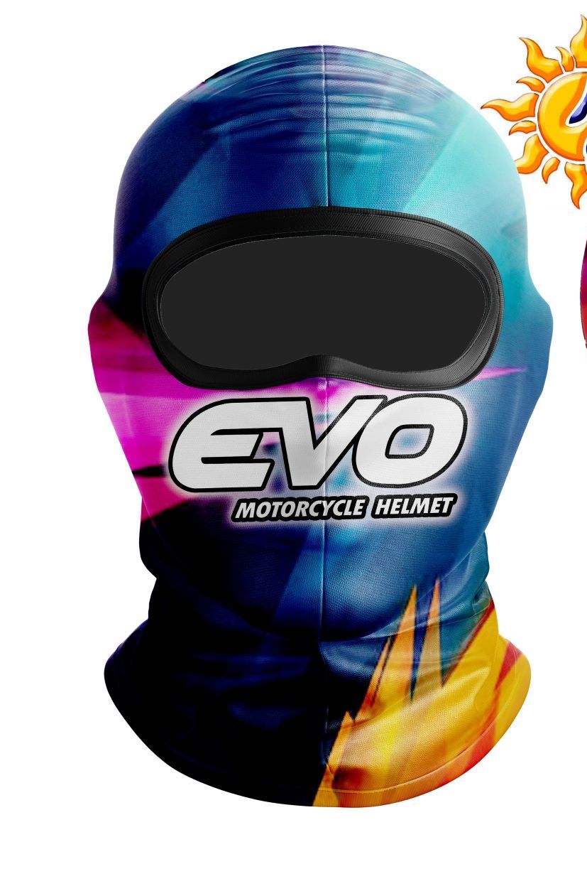 EVO B05 RAINBOW INSPIRED MOTOR RIDING BALACLAVA full sublimation motor ...