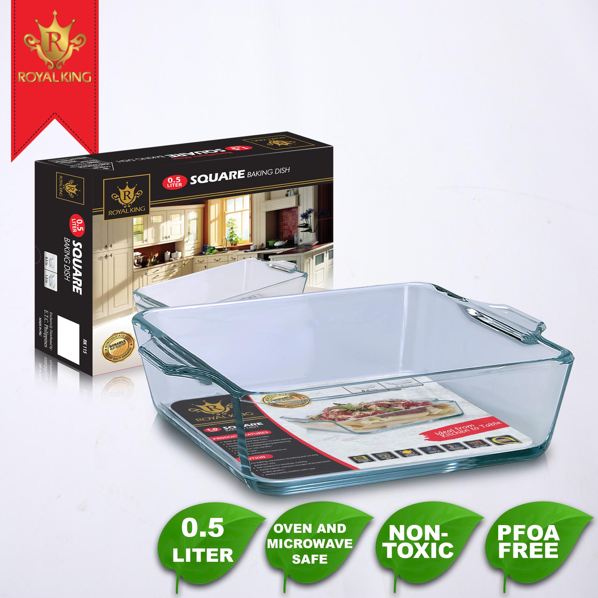 ROYAL KING 0.5 Liter Square Baking Dish With Handle Small Size Oven ...