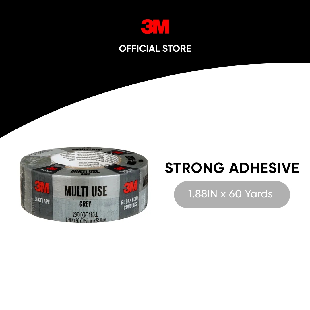 3M™ Multi Use Duct Tape, Strong Adhesive, 1 roll/pack, 1.88in x 60 ...