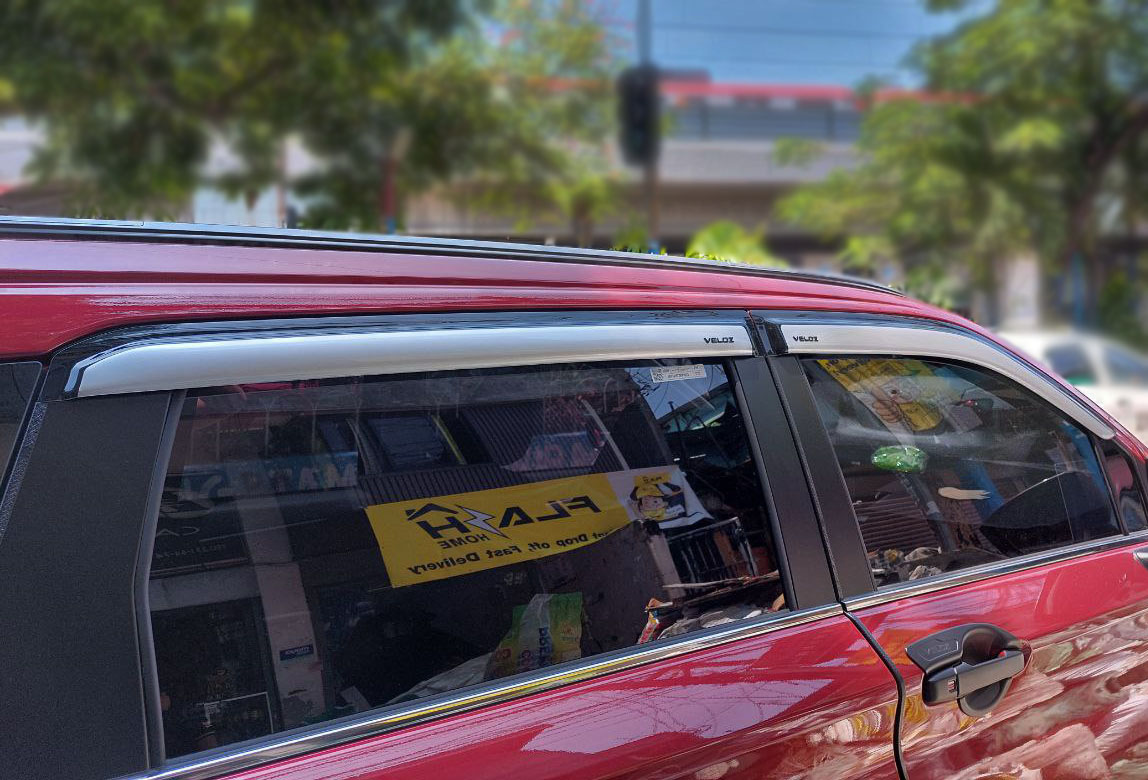 Toyota Veloz 2022 Rain Gutter Door Visor [Solid Two Tone] | Lazada PH