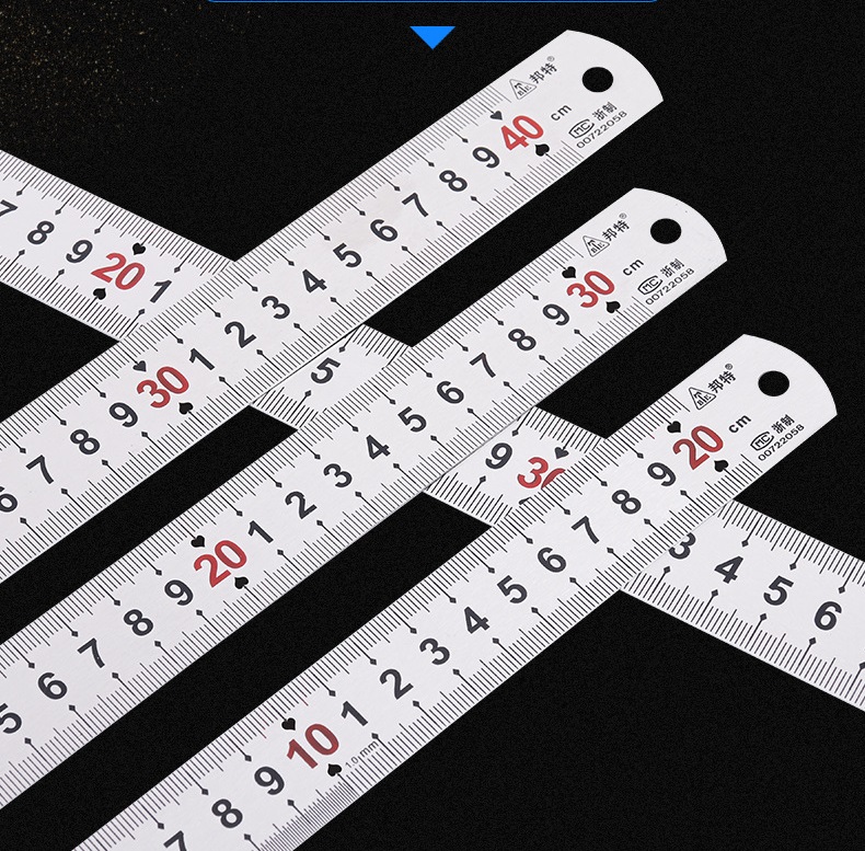 Stainless Steel Ruler Straight Ruler Steel Ruler 30/40/60/100/120/150cm ...