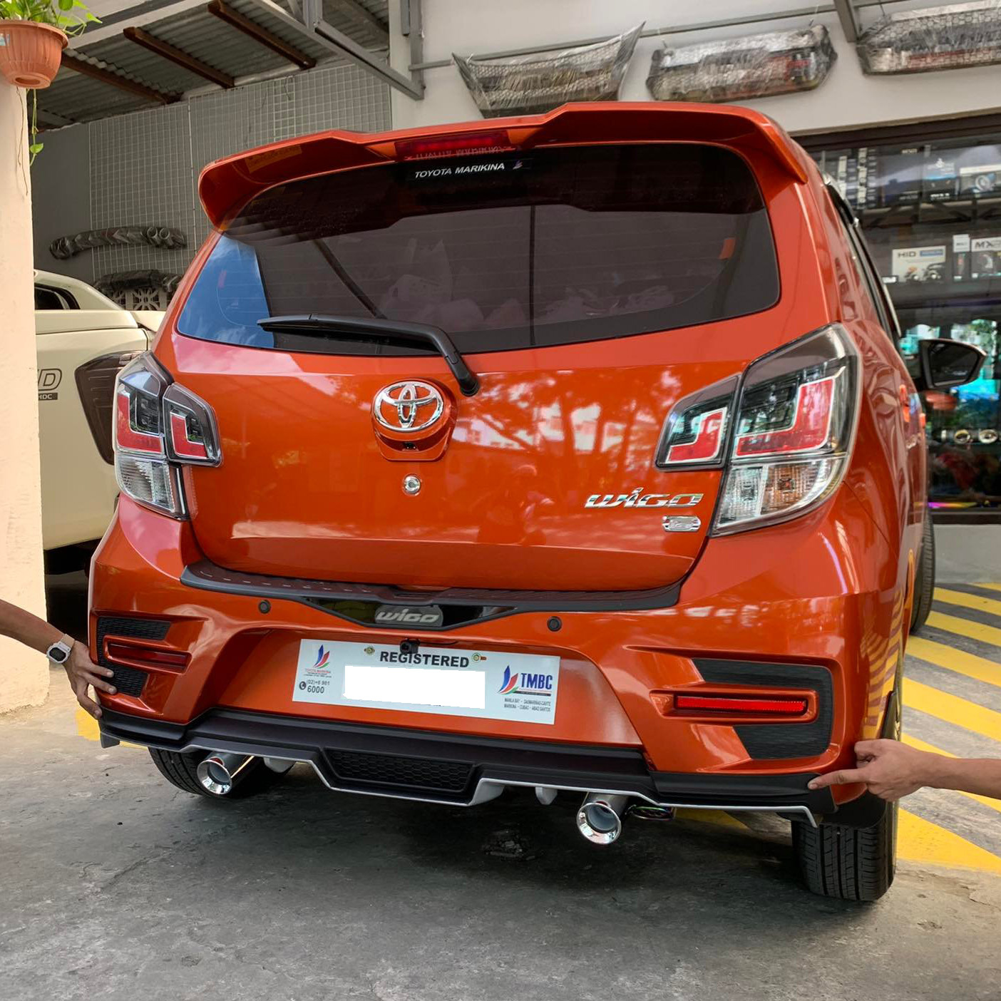 2018-2020 TOYOTA WIGO Gen2 Front & Rear Lip Chin Diffuser New Design ...