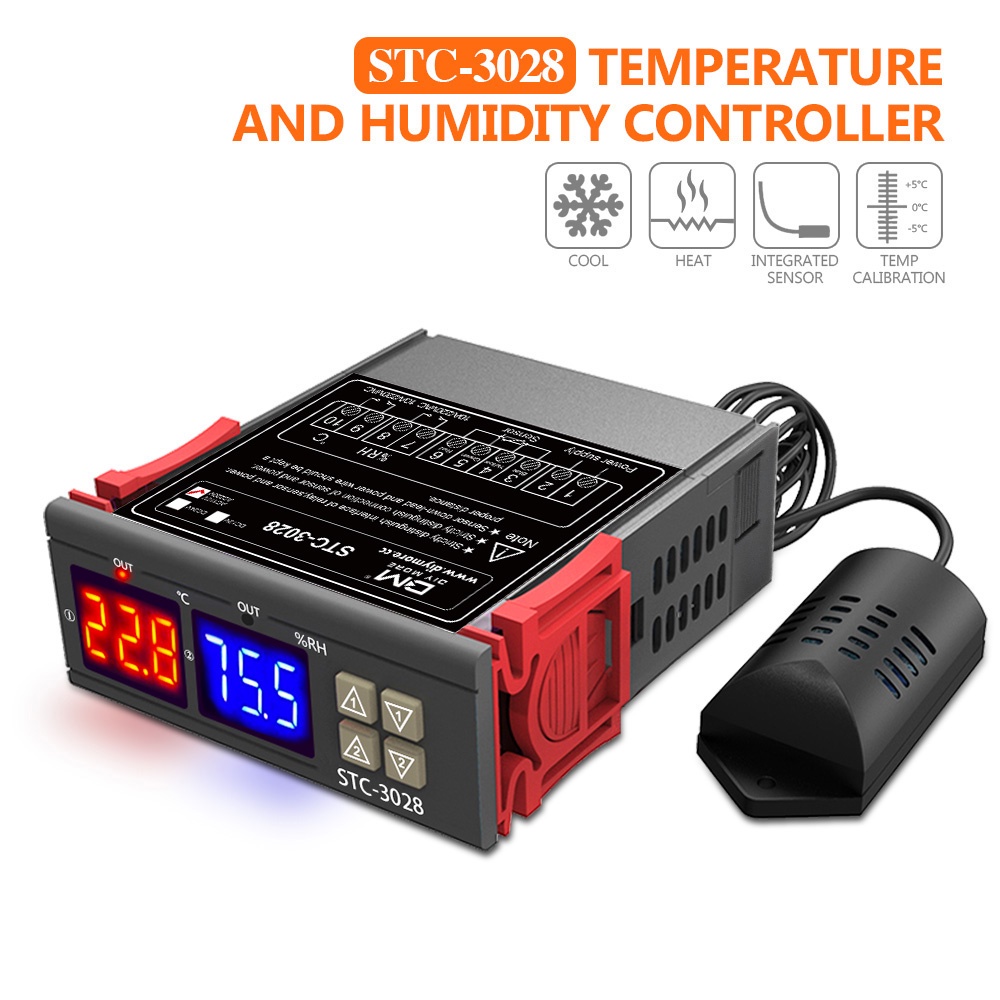 STC-3028 STC 3028 Incubator 220V Digital Temperature Controller ...