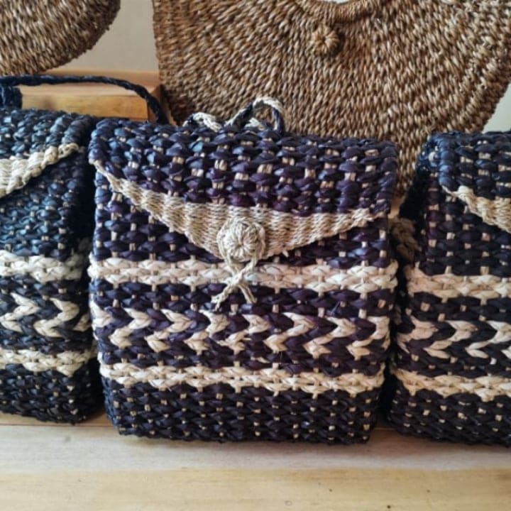 BACKPACK BAG MADE OF PANDAN / NATIVE BAG / PANDAN BAG / KNAPSACK BAG ...