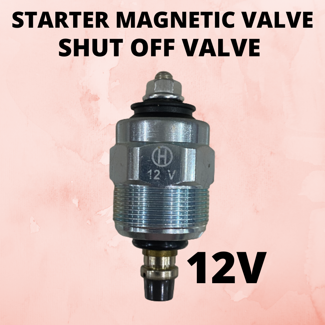Starter Magnetic Valve / Shut Off Valve Solenoid 12V for Diesel Engine ...