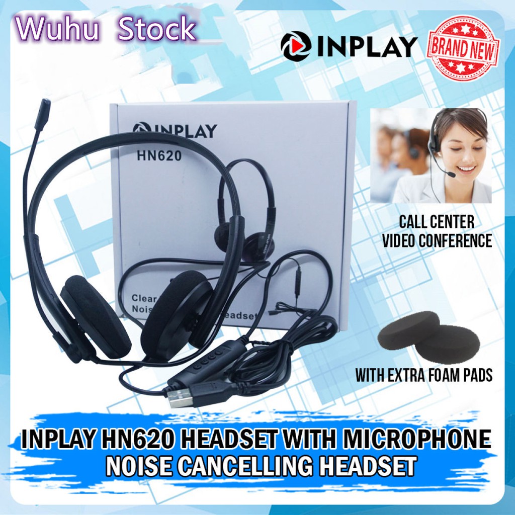 Inplay Headset HN620 Usb TYPE with Noise Cancellation HIGH QUALITY ...