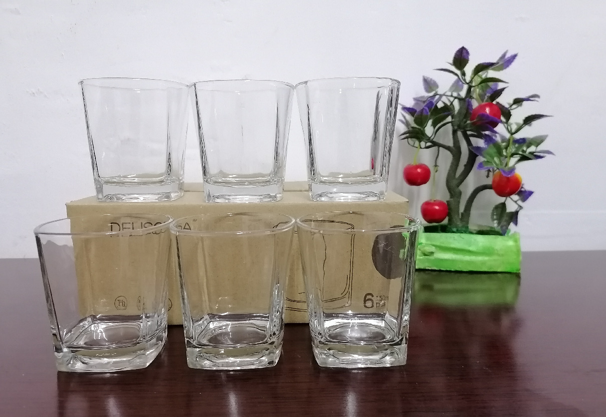 Delisoga Deli Glassware Glass Transparent Drinking Set 6pcs 150mL 7cm ...