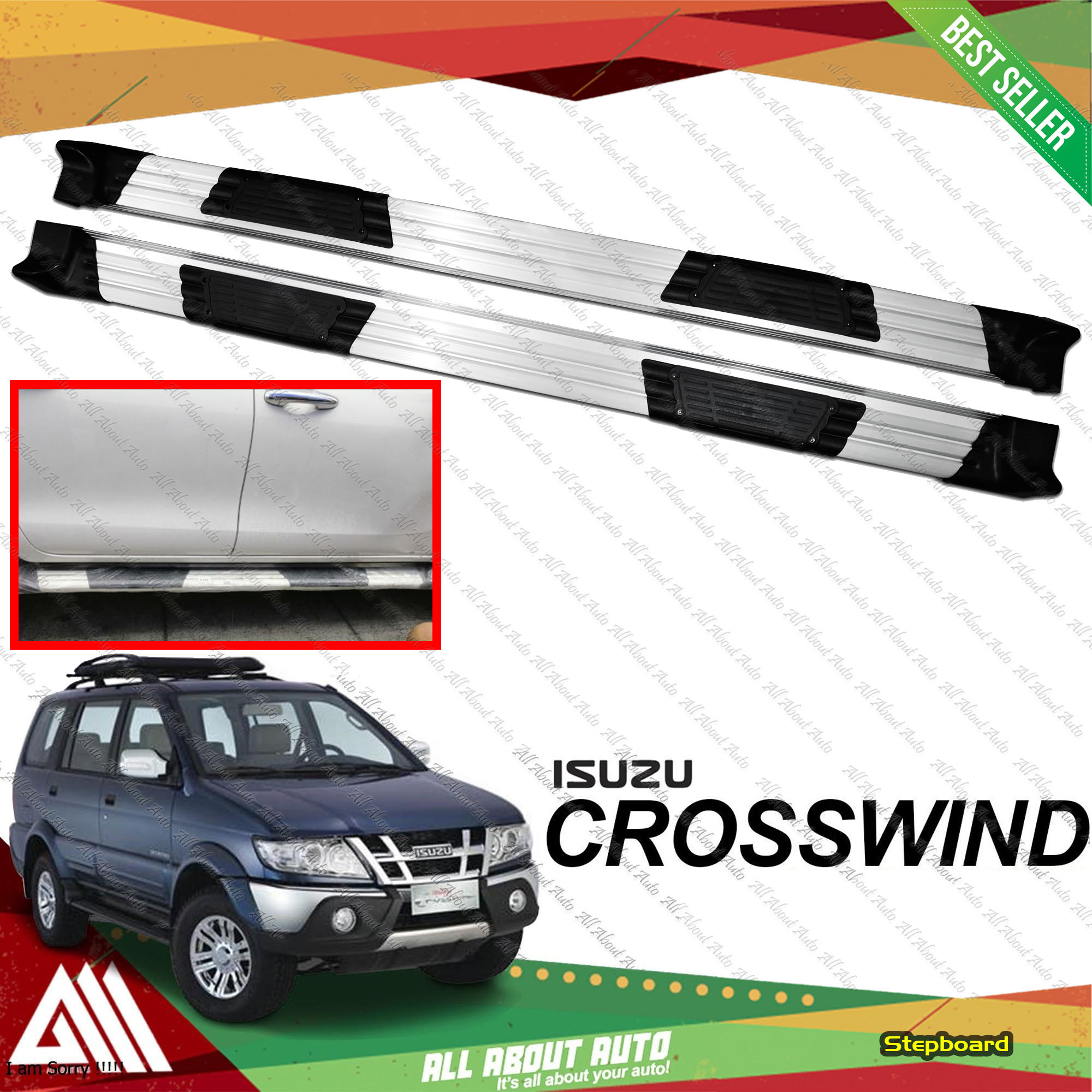 Isuzu Crosswind Universal Aluminum Alloy Stepboard / Step board Version ...