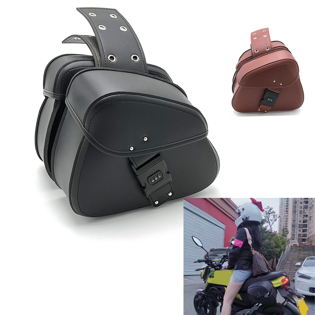 GHOST RACING MOTORCYCLE CARBON FIBER DUAL SADDLE BAGS / SIDE BAGS ...