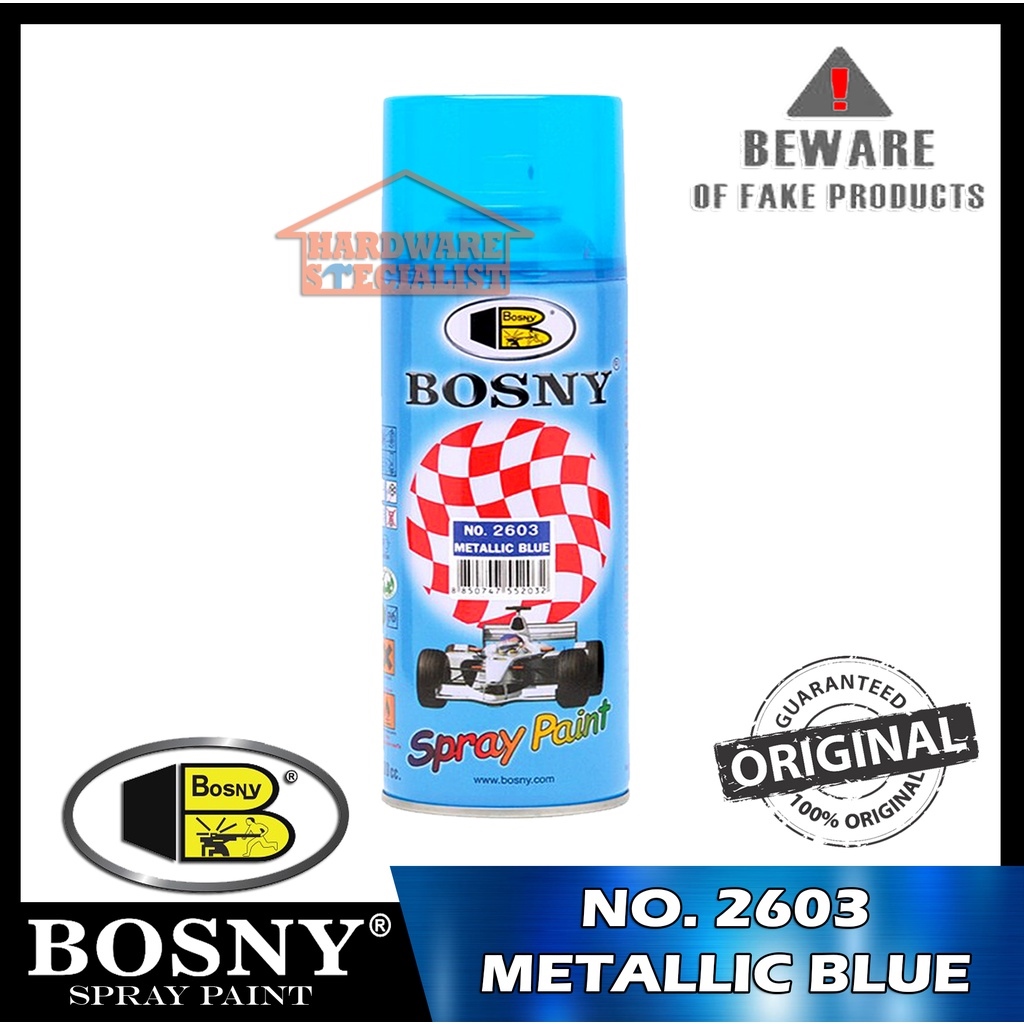 Bosny Spray Paint METALLIC Blue Red Silver or Yamaha Purple 400cc (300g ...