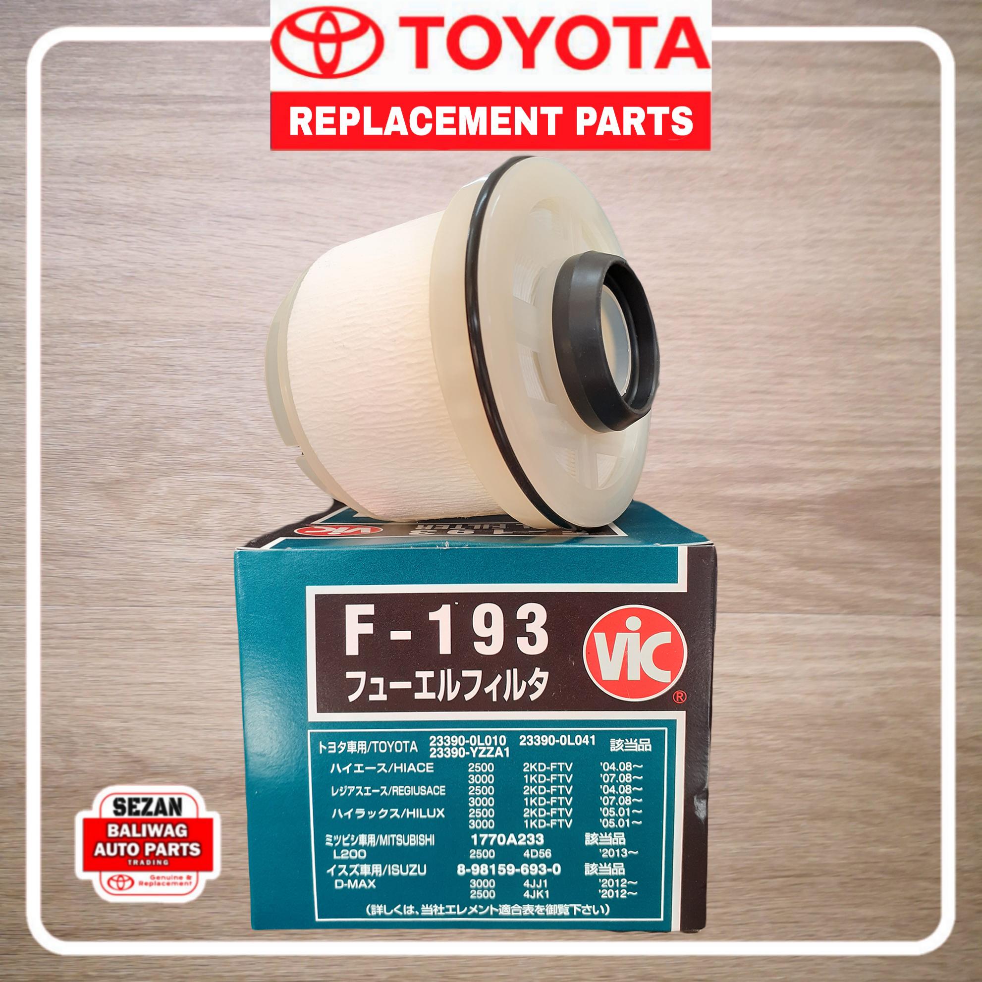 FUEL FILTER TOYOTA FORTUNER HIACE HILUX INNOVA 2004-2016 F-193 VIC ...