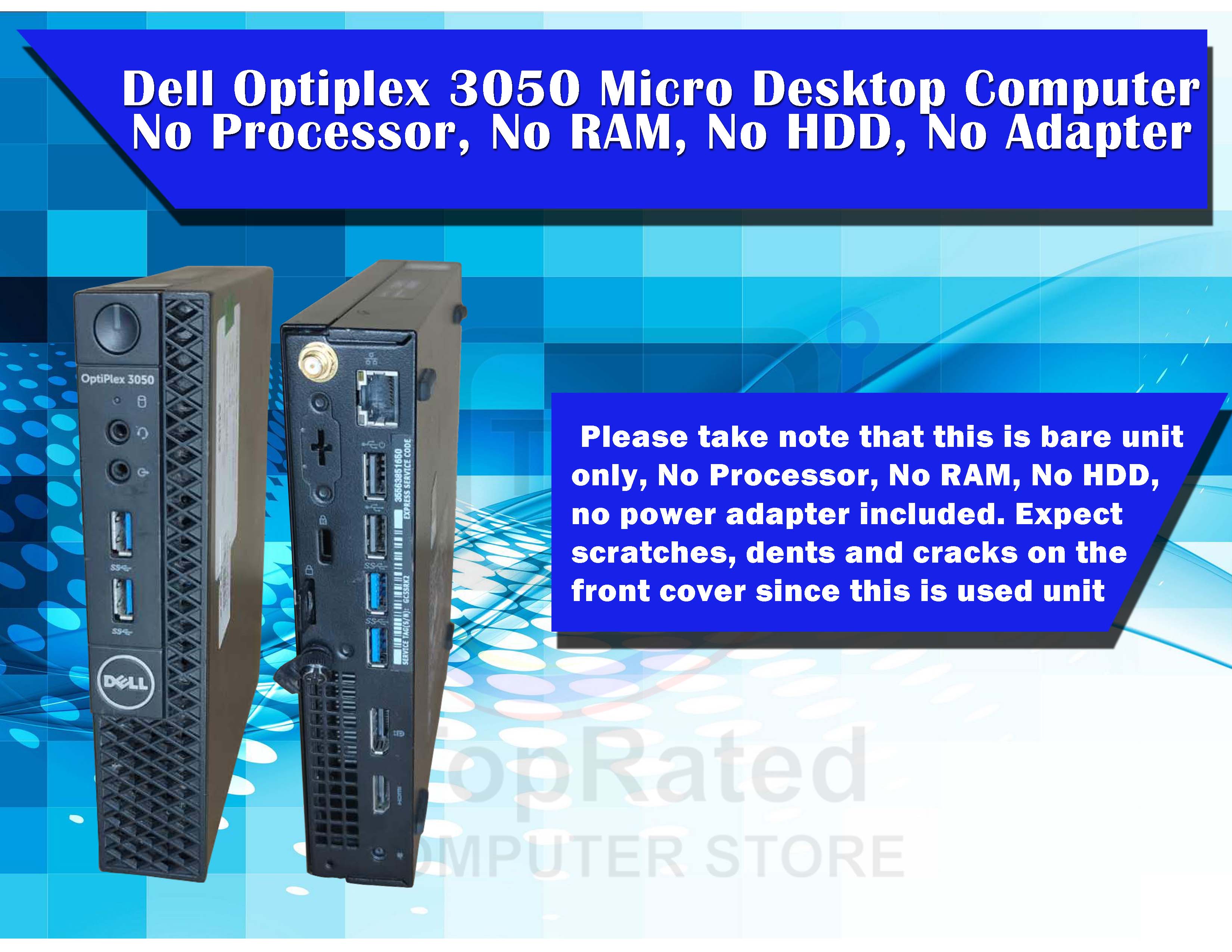 Dell Optiplex 3050 Micro Desktop No Processor, No RAM, No HDD, No HDD ...
