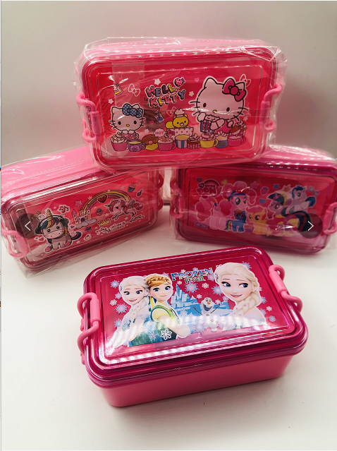 LUNCH BOX FOR KIDS 2in1 Cartoon characters lunch box for kids [ FREE ...