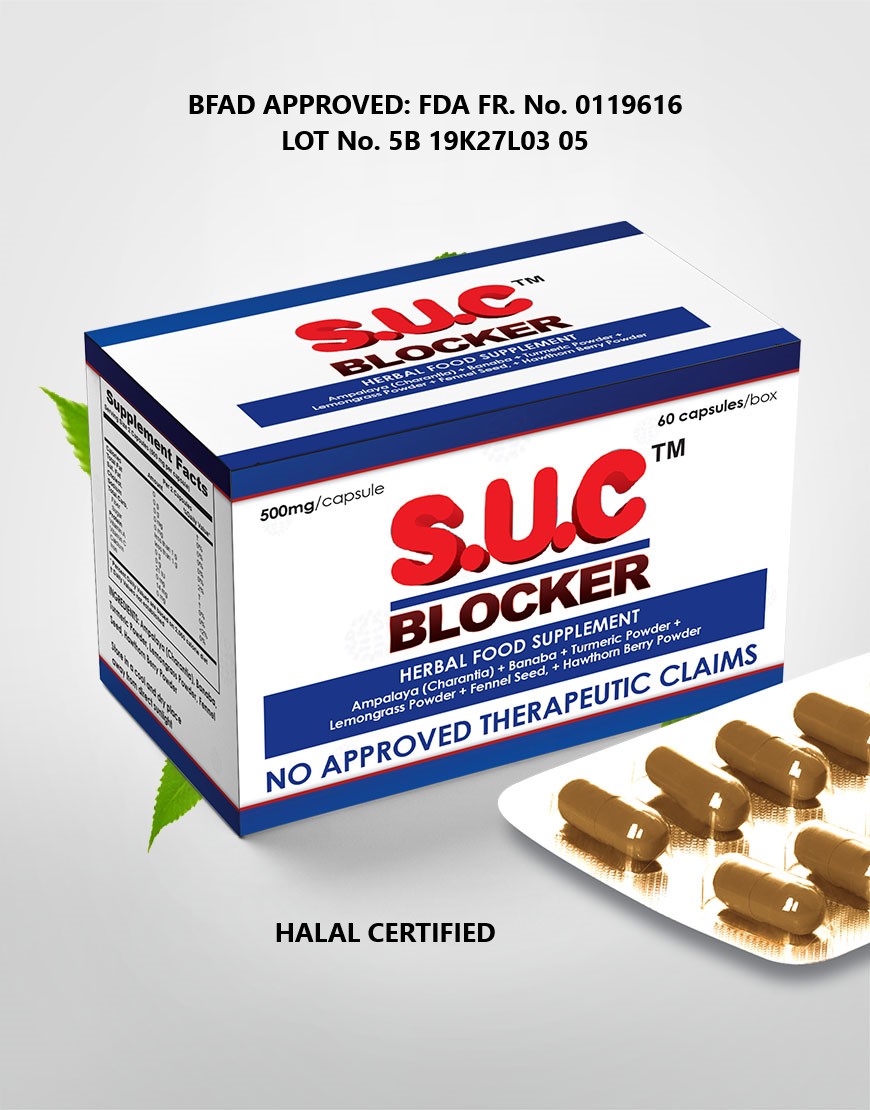 S.U.C BLOCKER. SUGAR. URIC ACID. CHOLESTEROL. BODY CLEANSER | Lazada PH