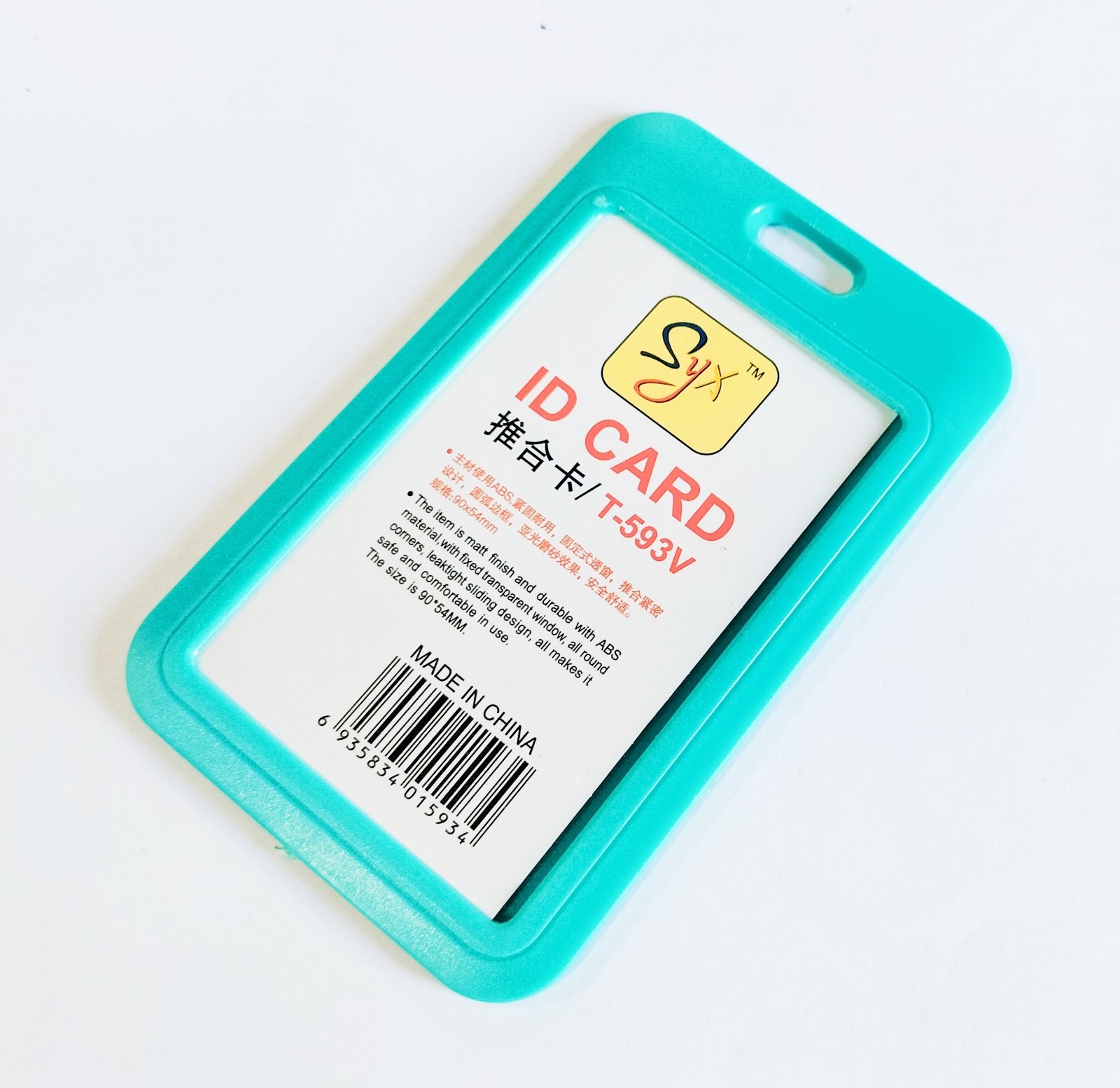 Solid Color Card Holder Name Tag Slide Design Student ID Card Holder ...