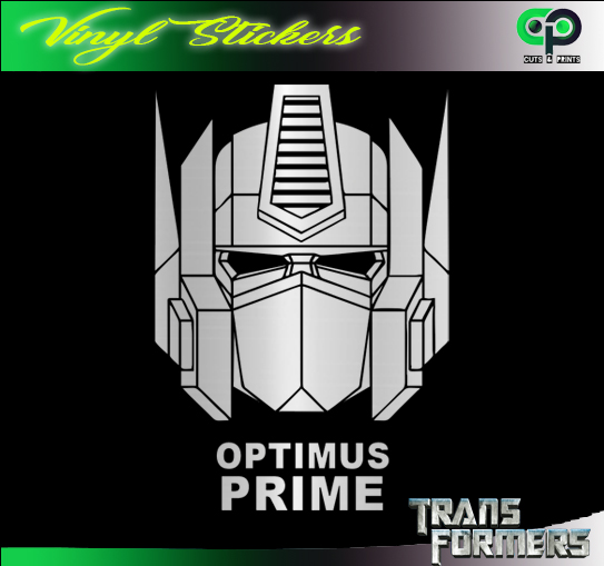 Optimus Prime 001 ( Transformers ) - Vinyl Sticker ( For Laptop ...