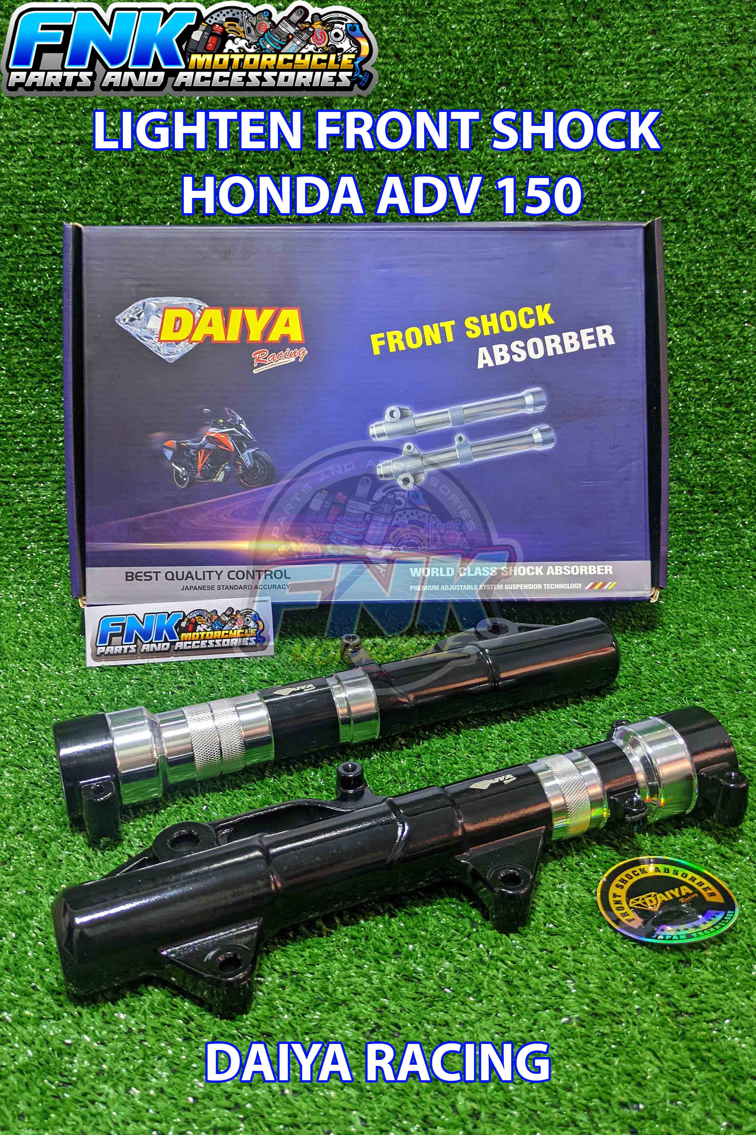 HONDA ADV 150 / ADV 160 LIGHTEN FRONT SHOCK OUTER TUBE BLACK DAIYA ...