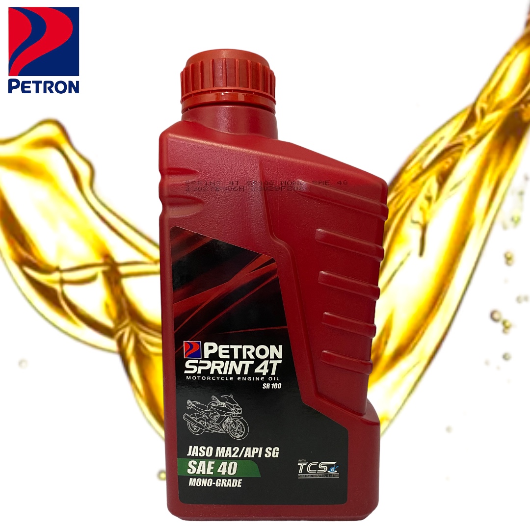 PETRON Sprint 4T SR100 Monograde Motorcycle Engine Oil SAE 40 (1 Liter ...